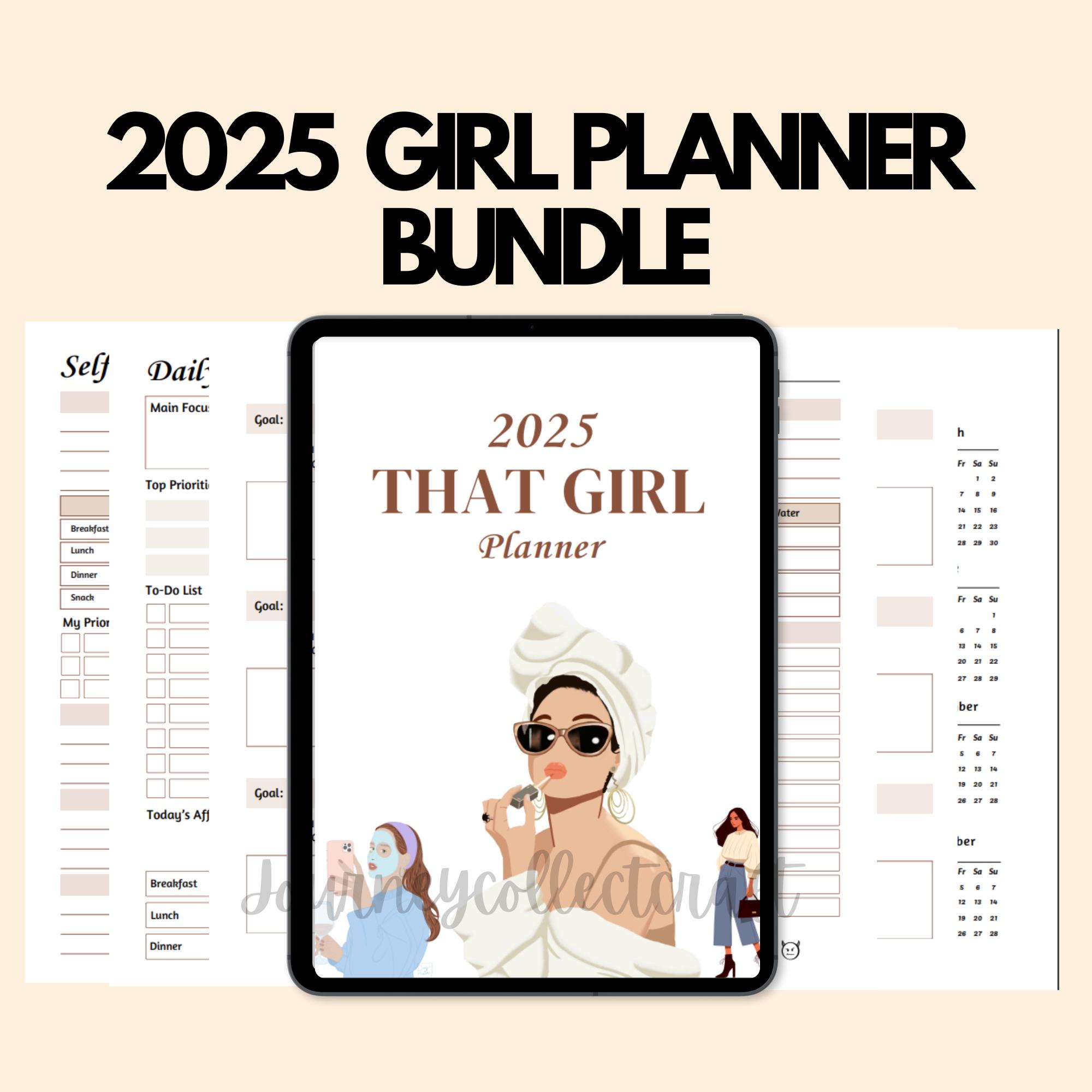 2025 Girl Planner Bundle,digital Planners Bundle,minimalist Planner ...