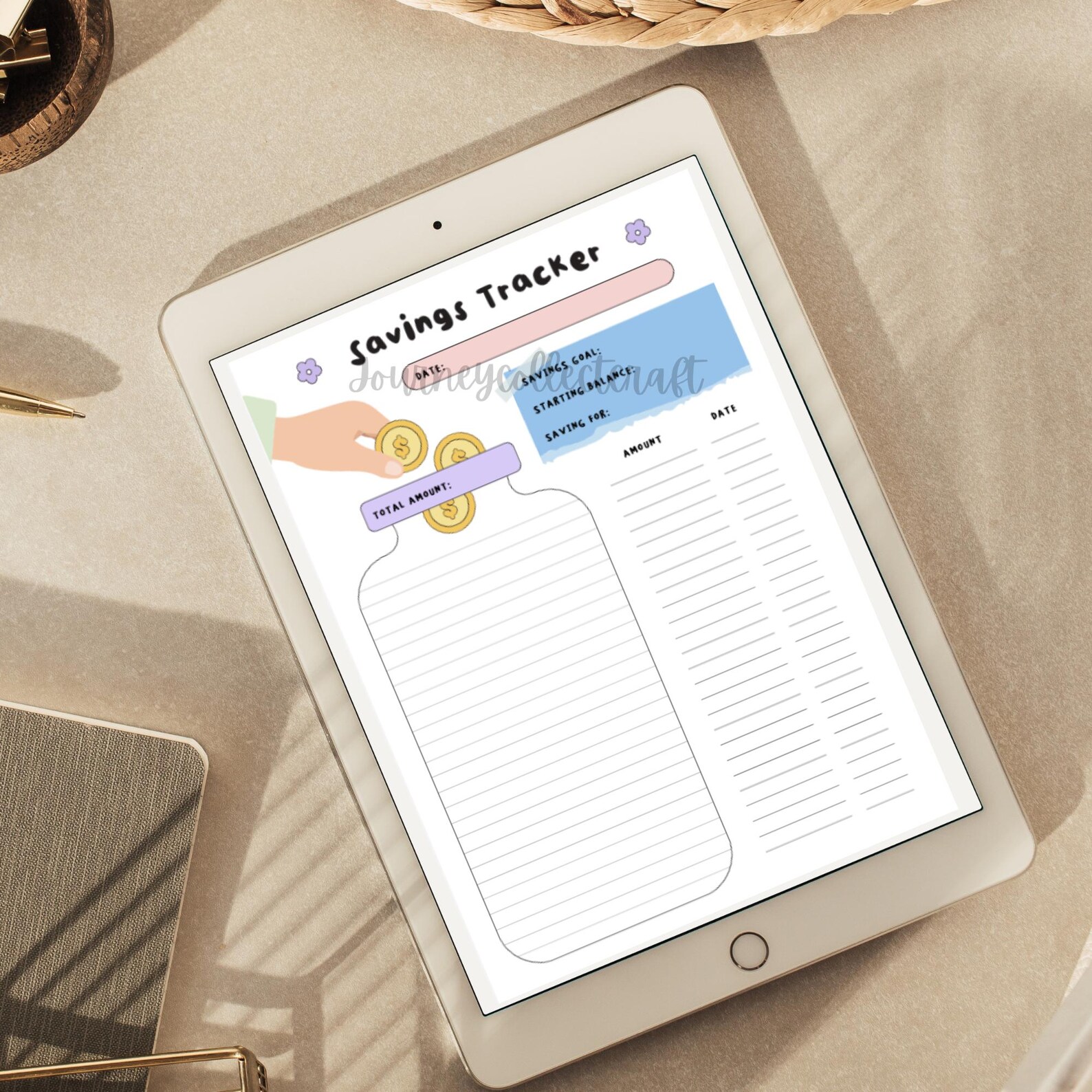 Monthly Budget Planner Savings Tracker Online Budget Tracker Expenses ...