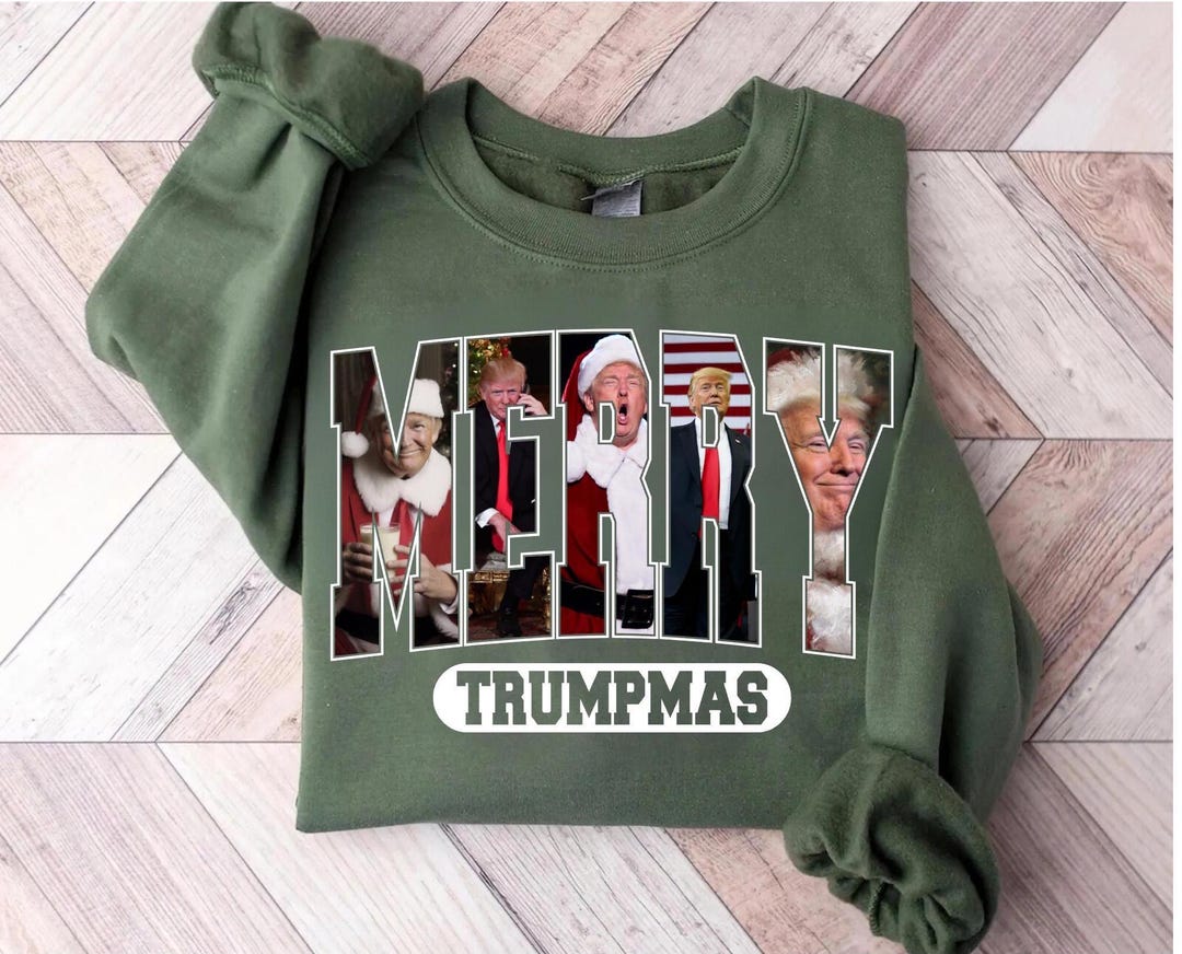Merry Trumpmas Sweatshirt, Trump Merry Christmas Shirt,trump Christmas ...