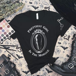Prettiest Girl in the Morgue Goth T Shirt, Victorian Goth Clothes, Alt ...