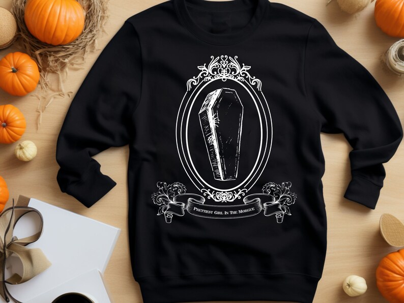 Prettiest Girl in the Morgue Goth Sweatshirt, Victorian Goth Clothes ...