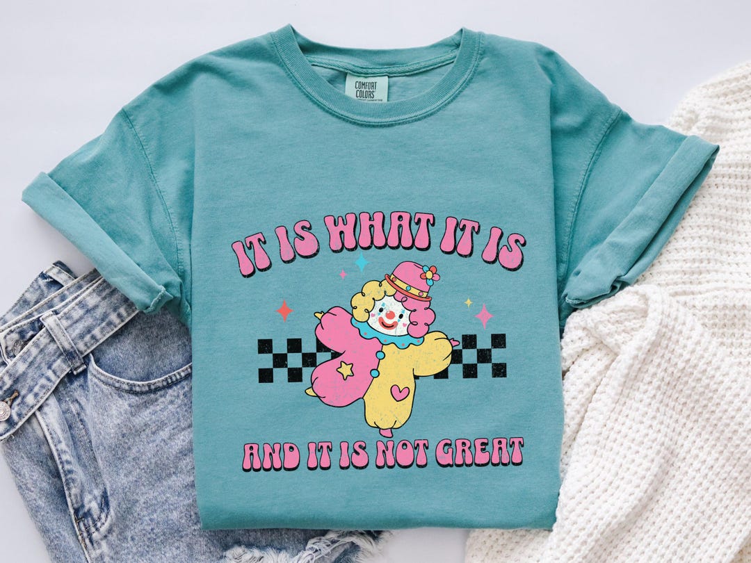 Clowncore Clothing, Funny Comfort Colors® Retro Clowncore Kidcore ...