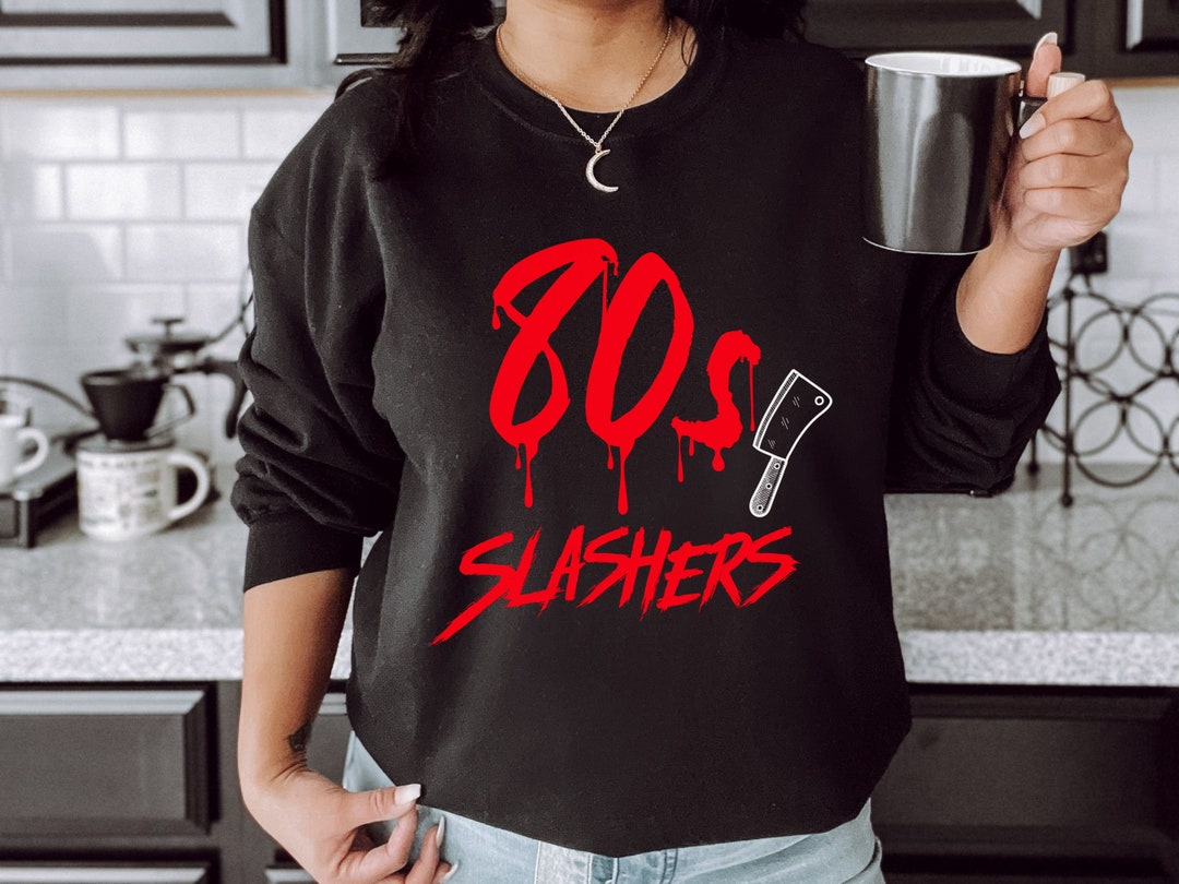 80s Slashers Horror Movie Sweatshirt, Alt Clothing - Etsy