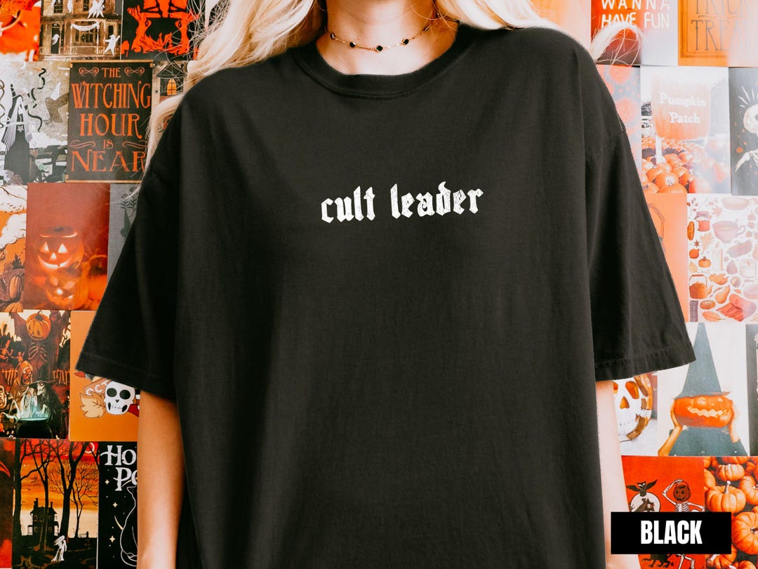 Funny Gothic Shirt, Cult Leader Dark Humor Comfort Colors® Goth Tee ...