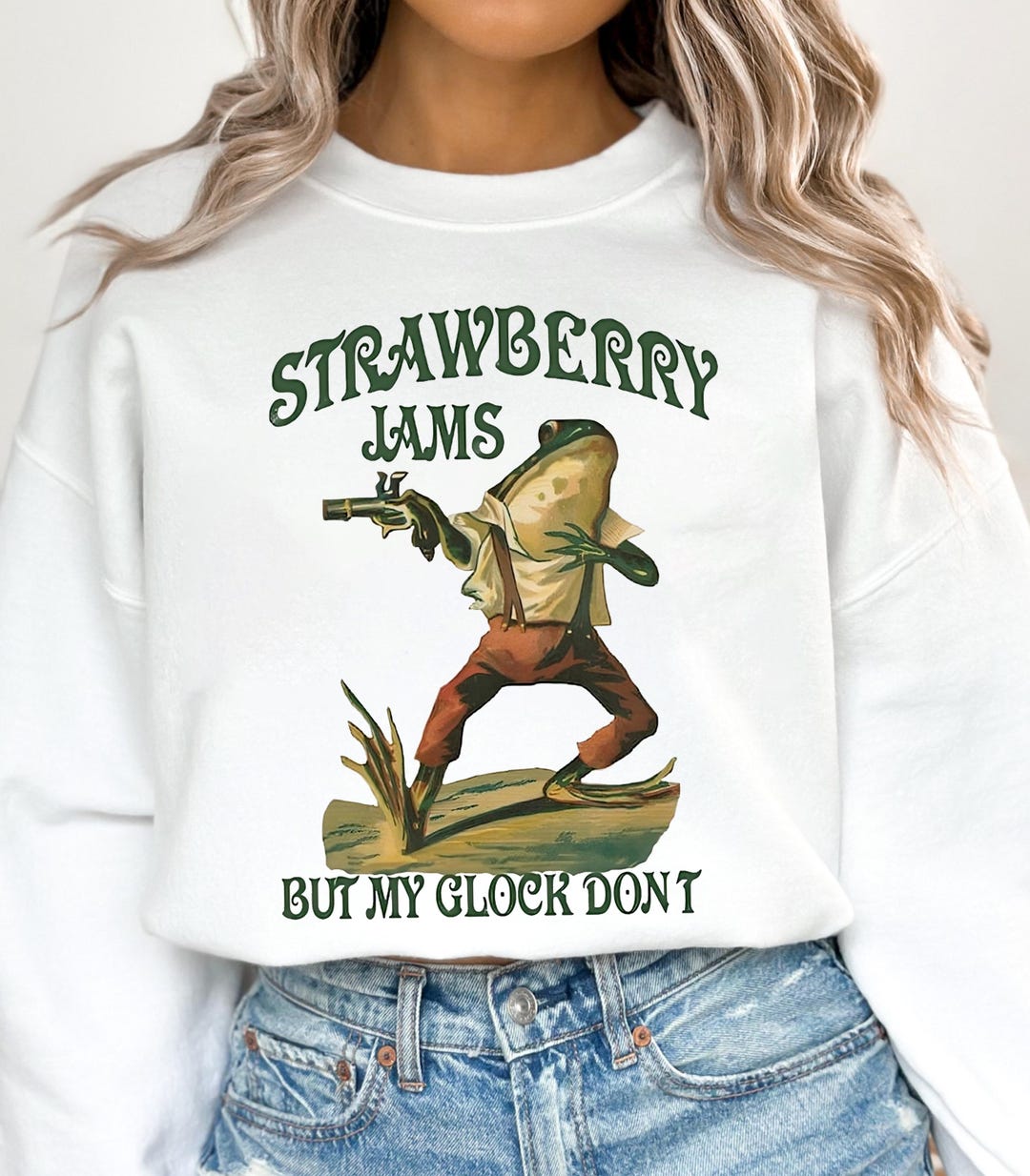 Strawberry Jams but My Glock Don't Digital File, Funny PNG Meme Unisex ...