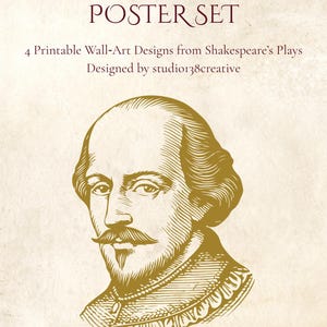 Shakespeare Quote Poster Set – Printable Wall Art Bundle | A4 A3 US ...