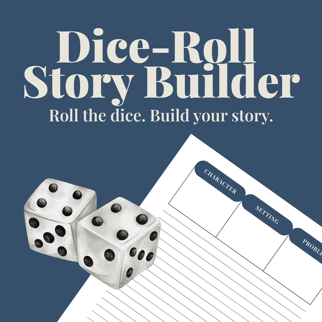 Roll & Write Story Prompts Printable Digital Creative Journal Dice ...