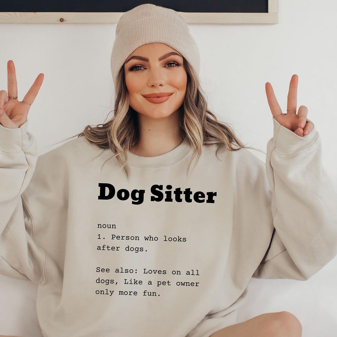 Dog Sitter Definition Sweatshirt: Funny Pet Sitter Gift - Etsy