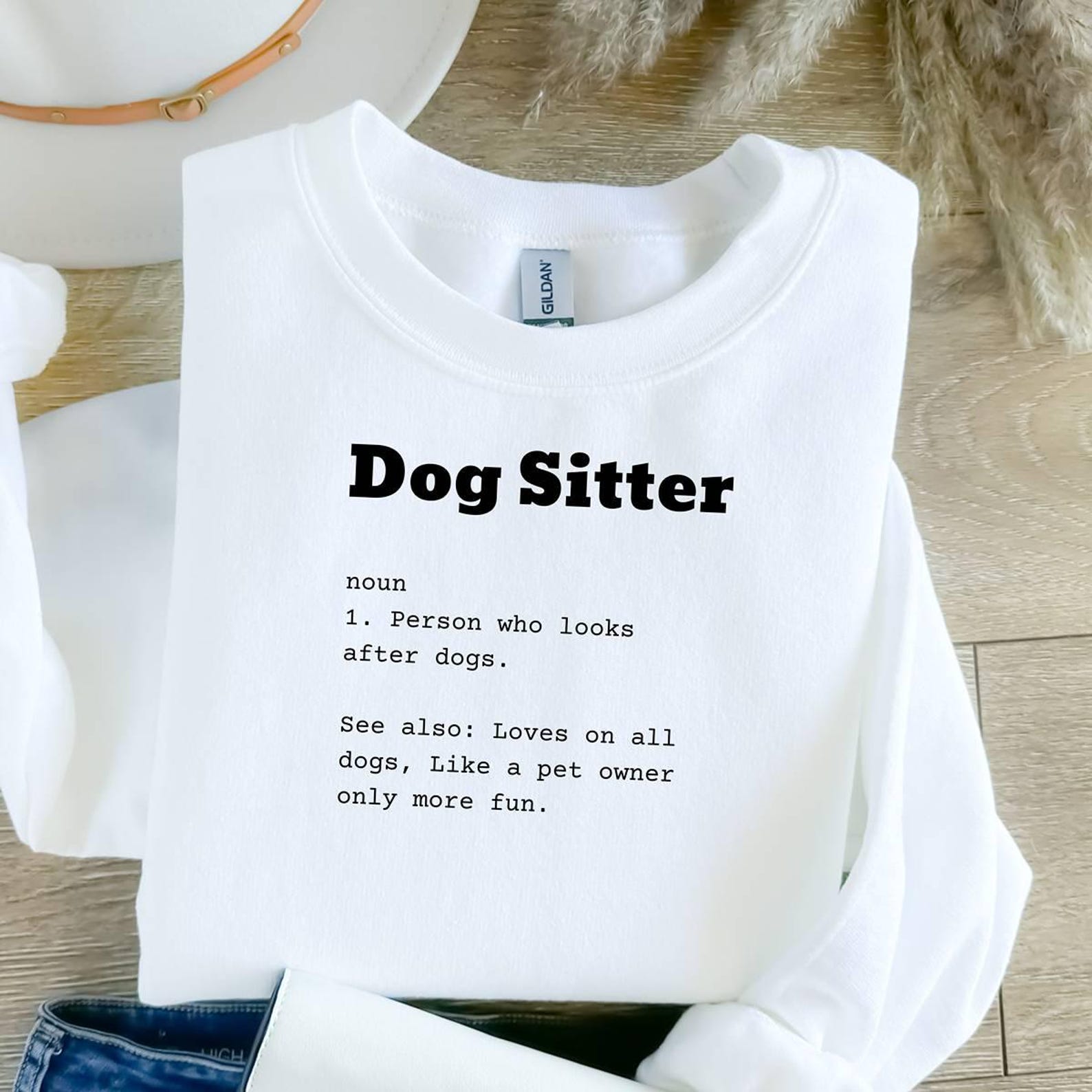 Dog Sitter Definition Sweatshirt: Funny Pet Sitter Gift - Etsy