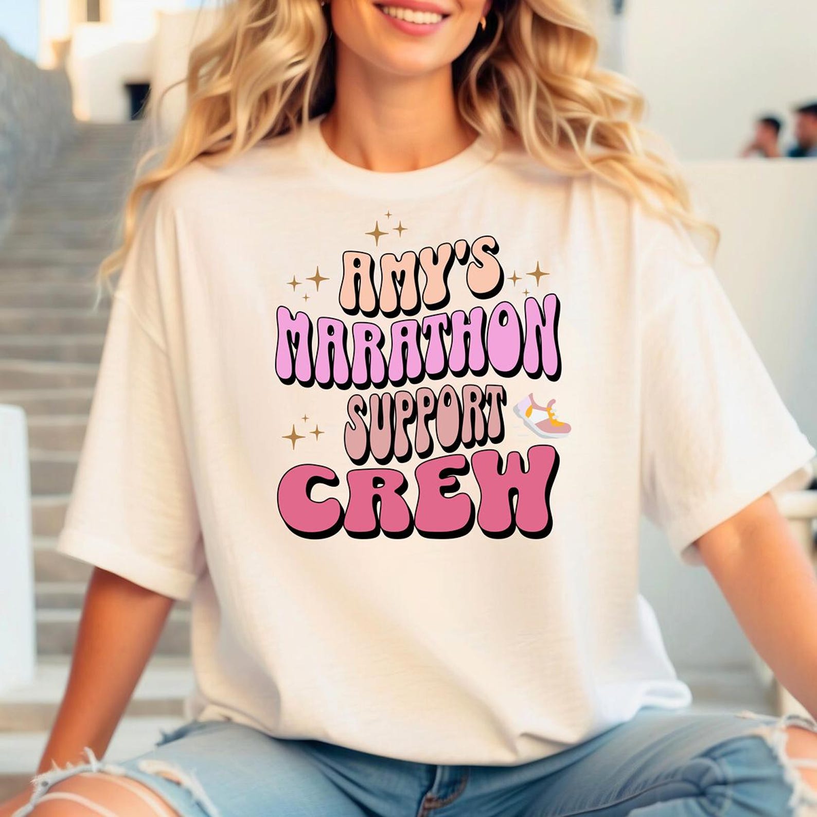 Custom Marathon Support Crew Shirt, Marathon Tee, Support Crew Tshirt ...