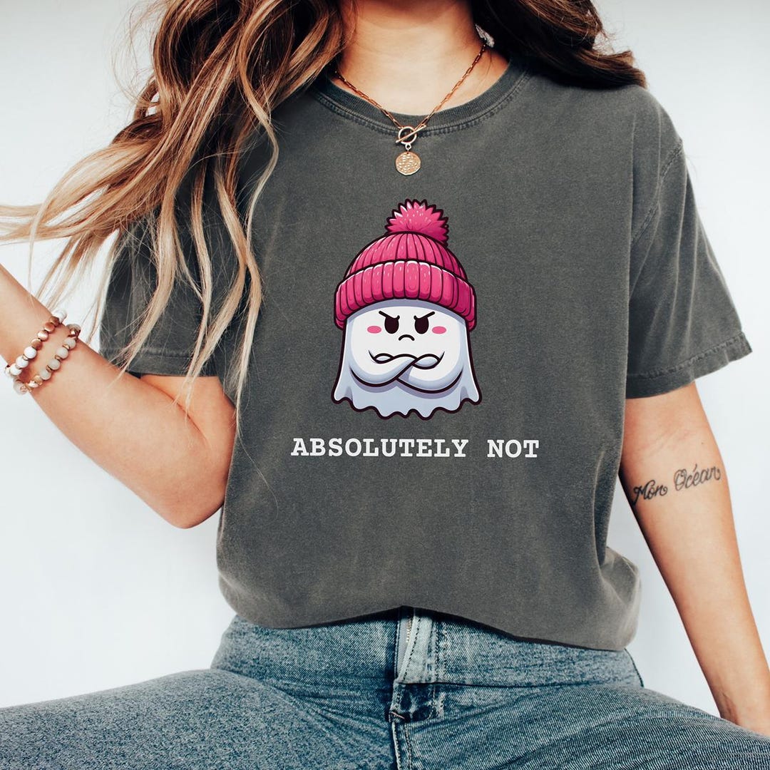 Absolutely Not Cute Ghost Halloween Shirt, Retro Halloween Shirt ...