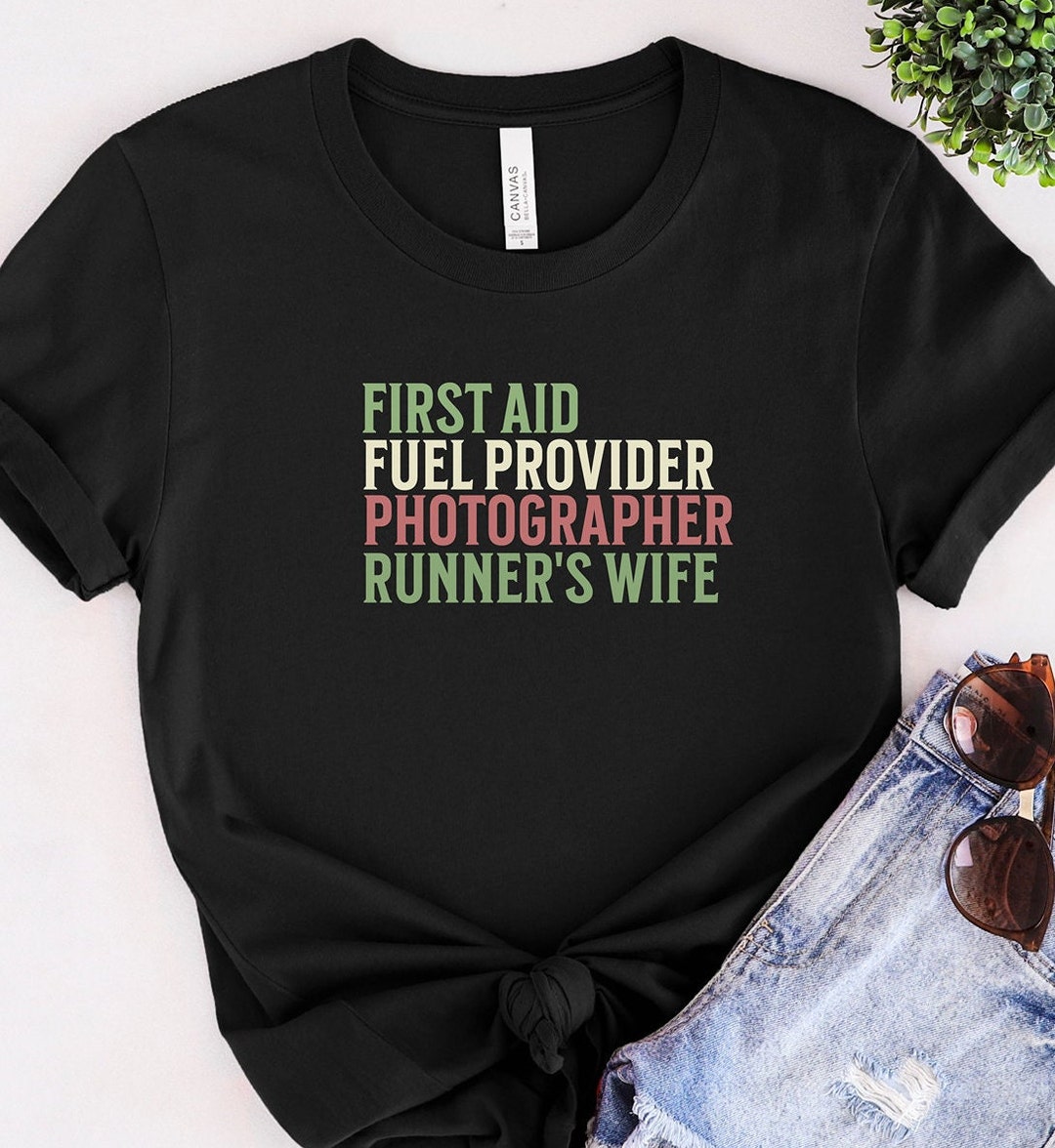 Running Support Shirt, Runners Wife Shirt, Marathon Support Shirt, Wife ...