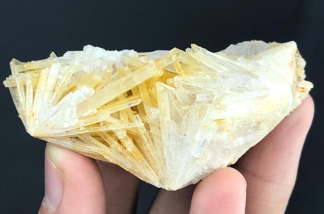 65.7 Gm of Natrolite Natrolite Crystal, Natrolite Specimen, Yellow ...