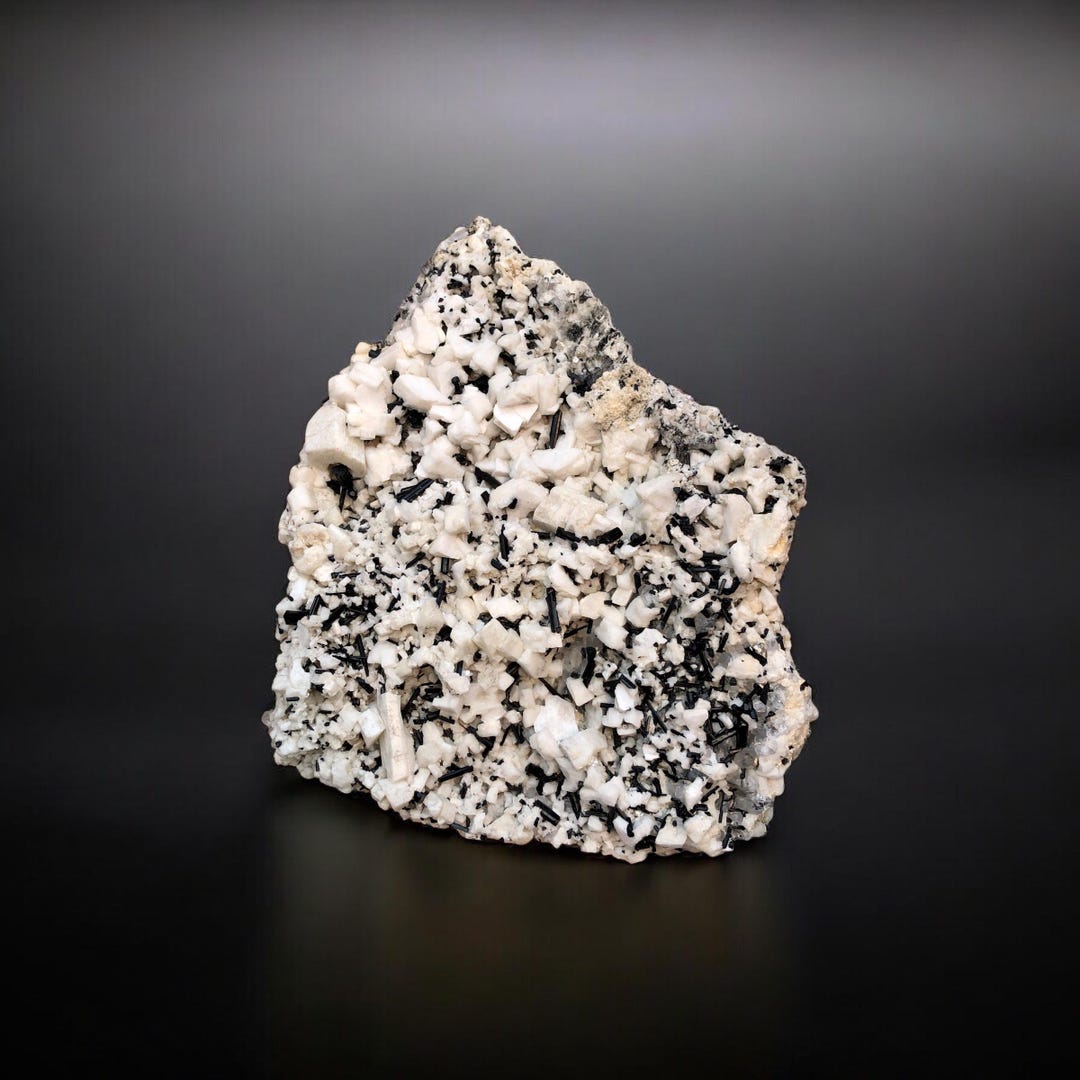 6.9 Kgs of Schorl Crystals Combine With Feldspar Specimen From Skardu ...