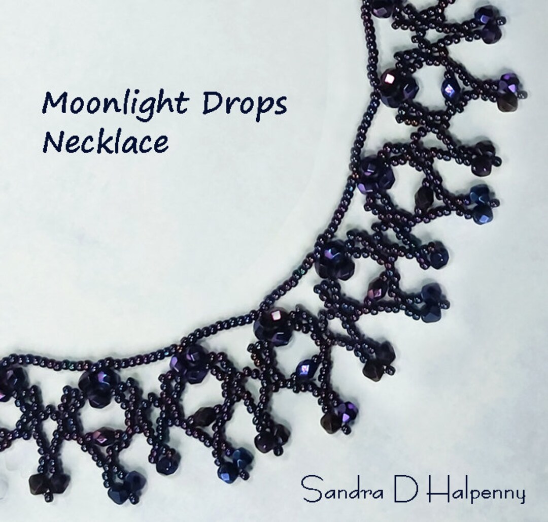 Moonlight Drops Necklace Pattern - Etsy