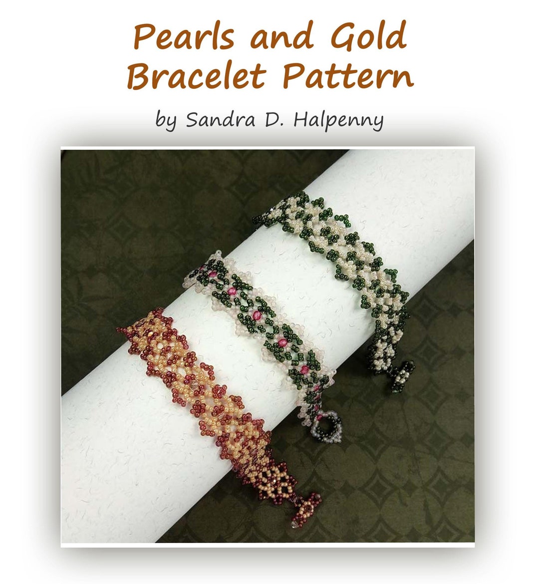 Pearls and Gold Bracelet Pattern - Etsy
