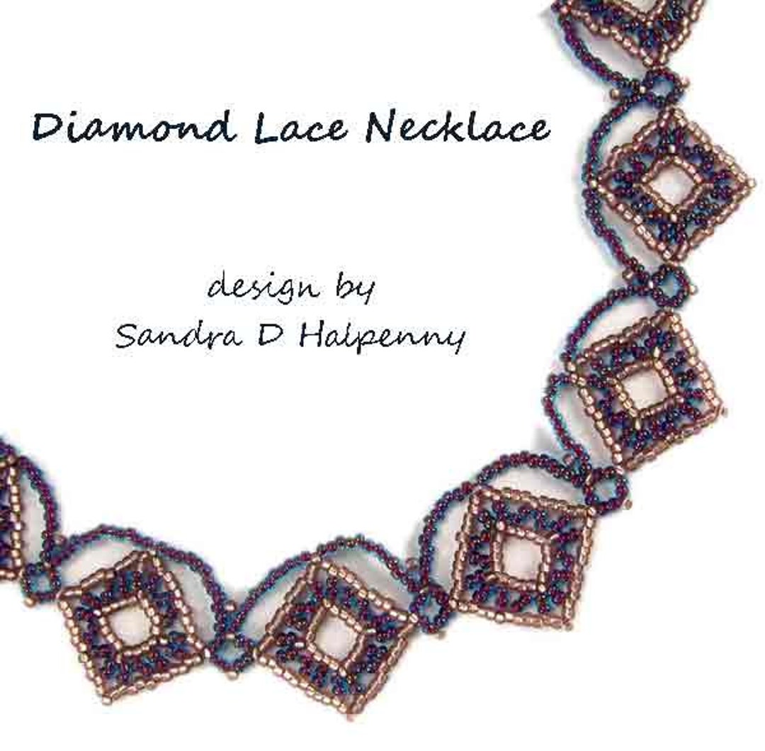 Diamond Lace Necklace Pattern - Etsy