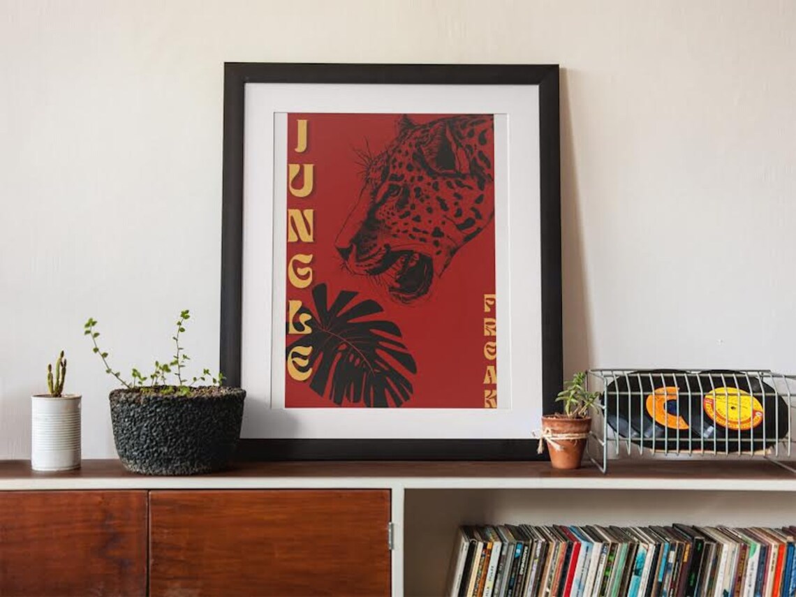 Trendy Retro Wall Art Set of 3- Vintage Animal Print Posters- Chic ...