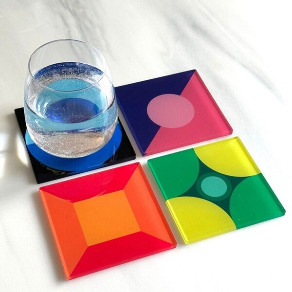 Acrylic Coasters - Etsy