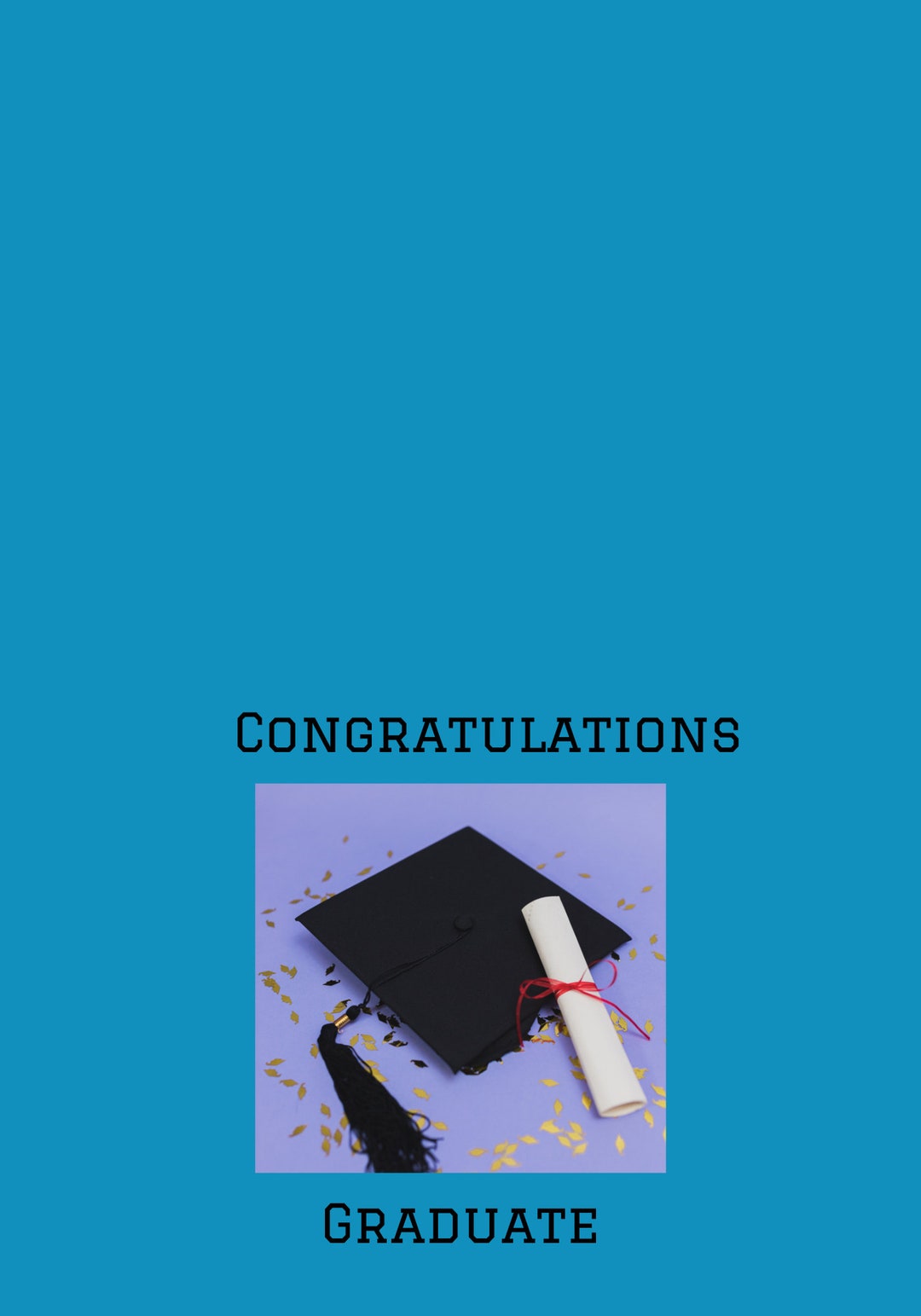 Blank Graduation Card - Etsy