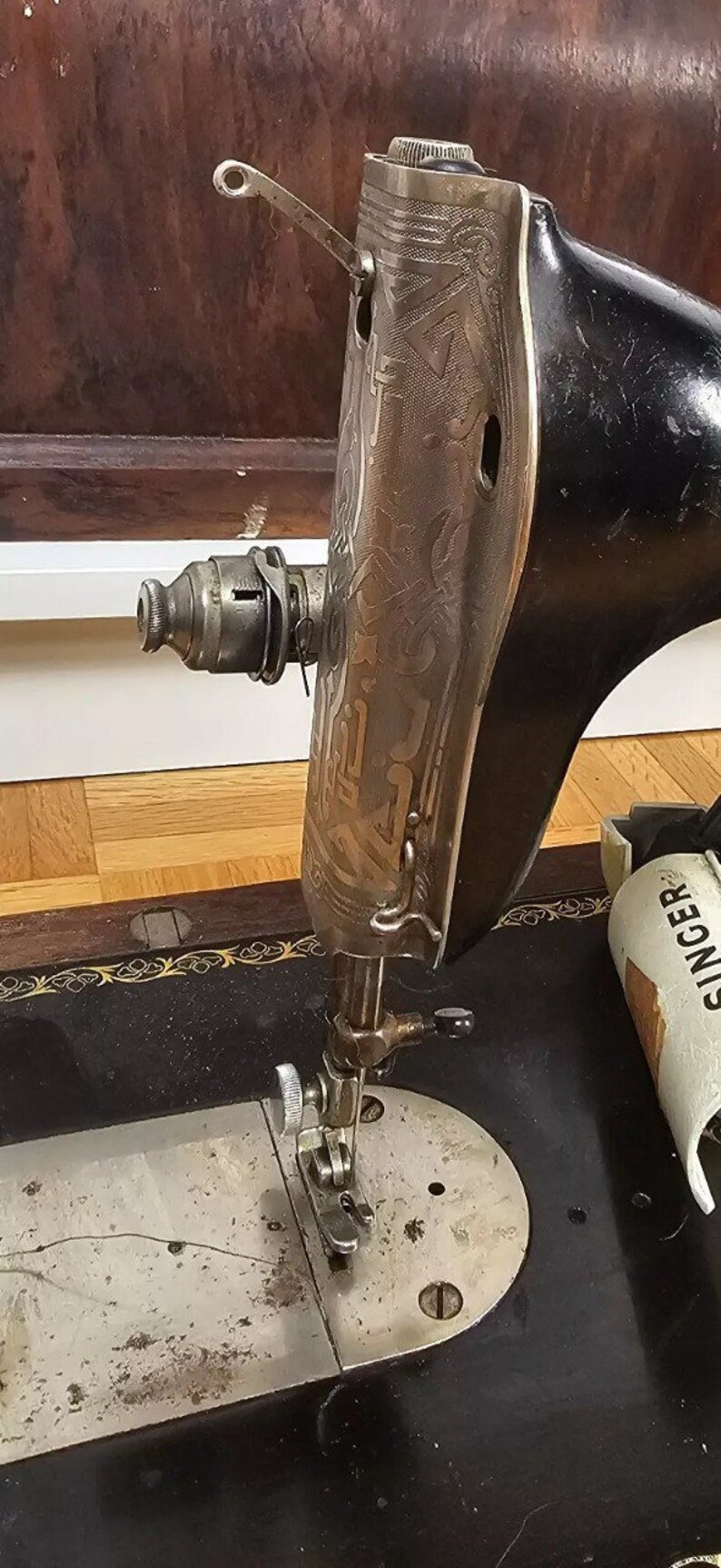 Vintage 1933 Singer Sewing Machine W Orig Case AD 534515 - Etsy