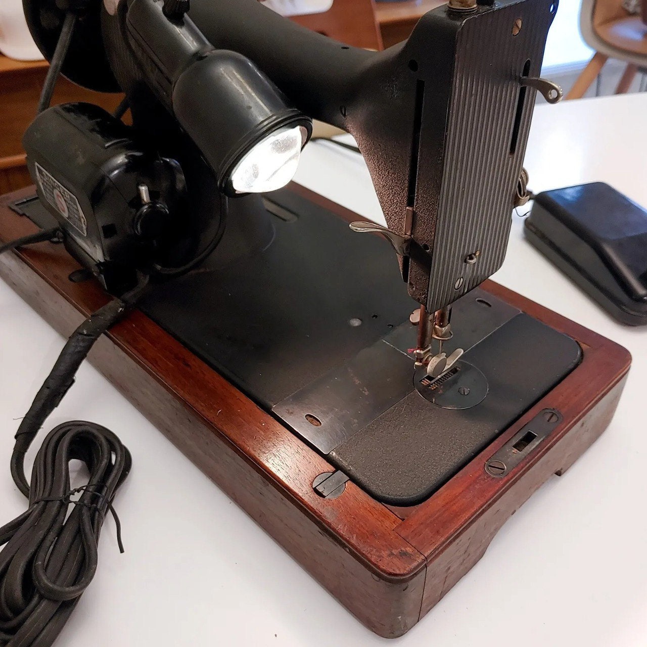 1950 Vintage Antique Old Singer Model 128 Black Sewing Machine - Etsy