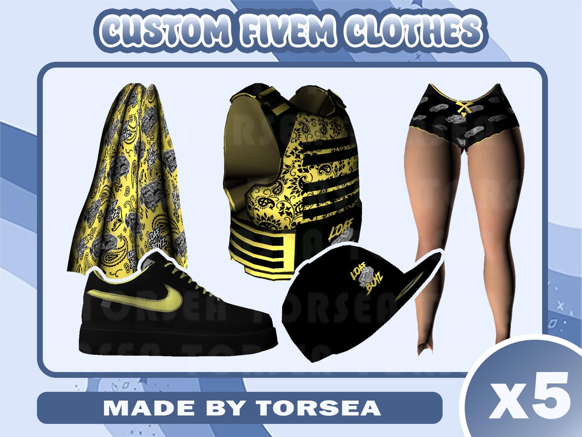 Funk Clothes Fivem EUP Clothes Pack Player & Ped Modifications