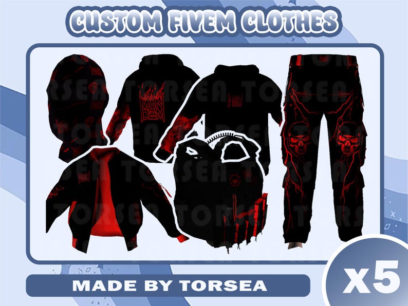 Cool Custom Fivem Clothes / GTA / MP Male & Female - Etsy