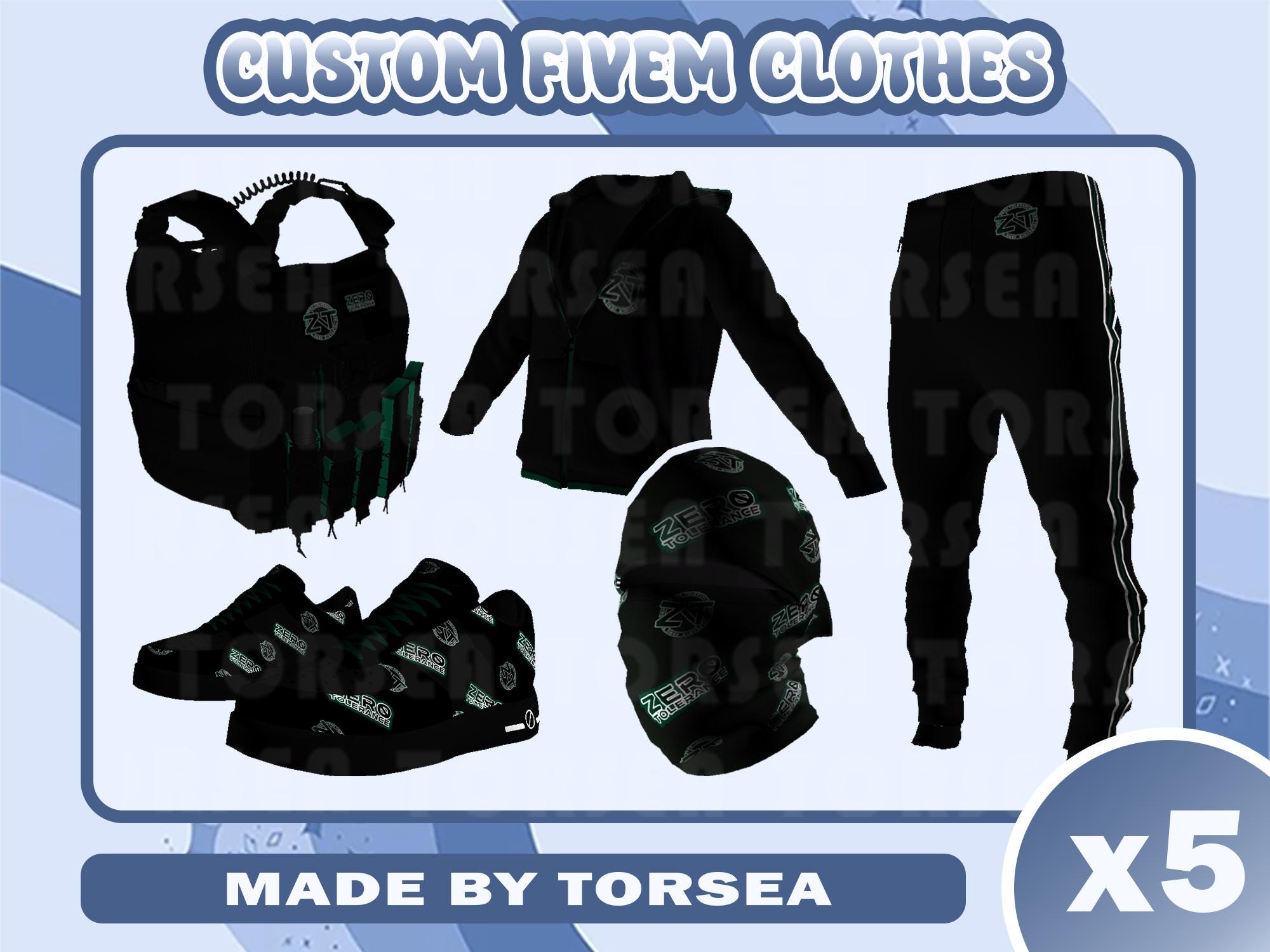 Cool Custom Fivem Clothes / GTA / MP Male & Female - Etsy Ireland