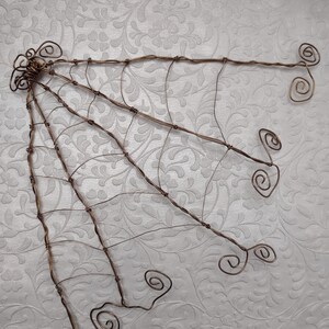 Bronze Wire Spider Web Decoration for Halloween - Etsy