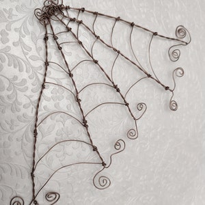 Light Brown Wire Spider Web Decoration for Halloween - Etsy
