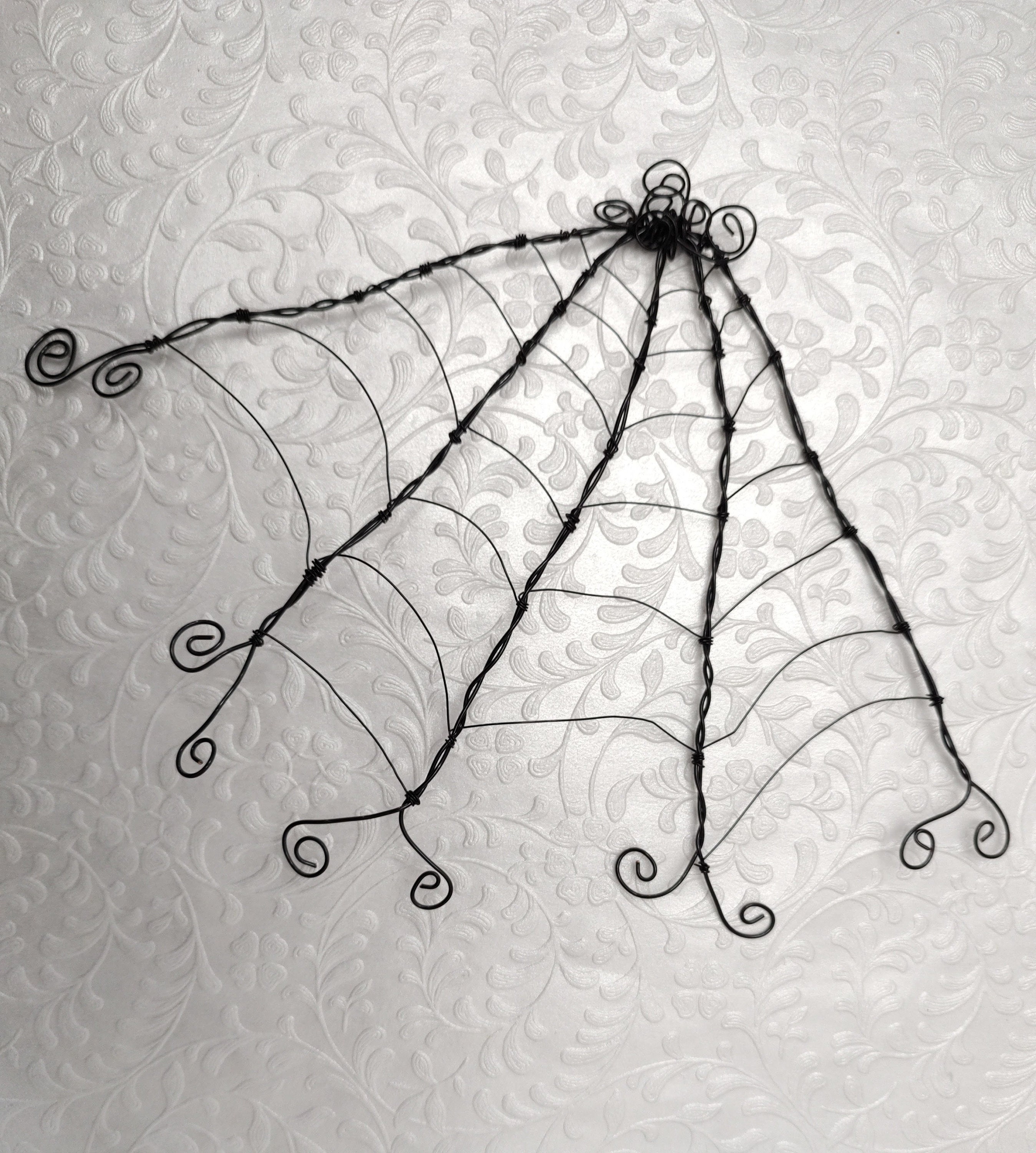 Black Wire Spider Web Decoration for Halloween - Etsy