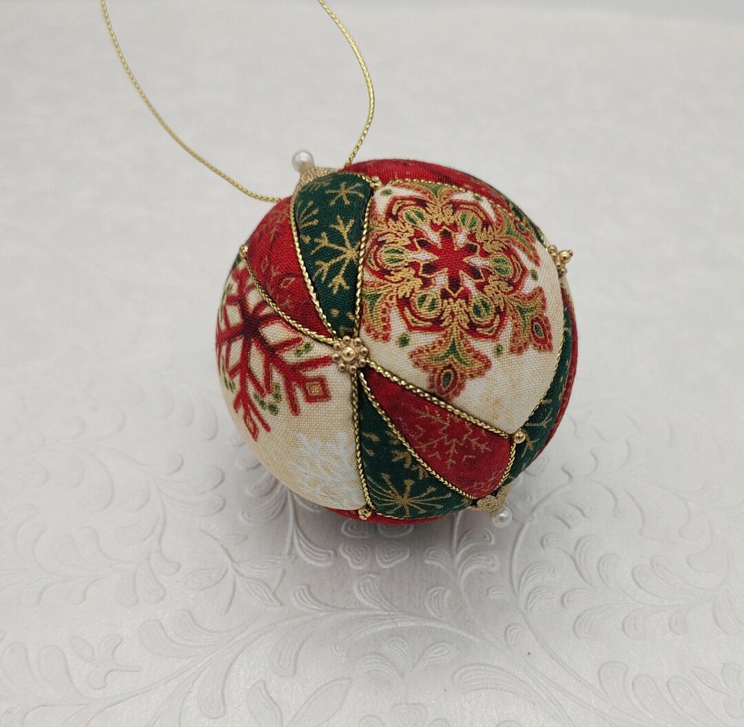 Christmas Kimekomi Quilted Patchwork Ornament - Etsy