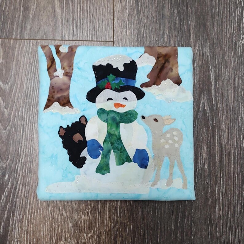 Mckenna Ryan Snow Buds Applique Quilt, First Frost, Quilted Wall Art - Etsy