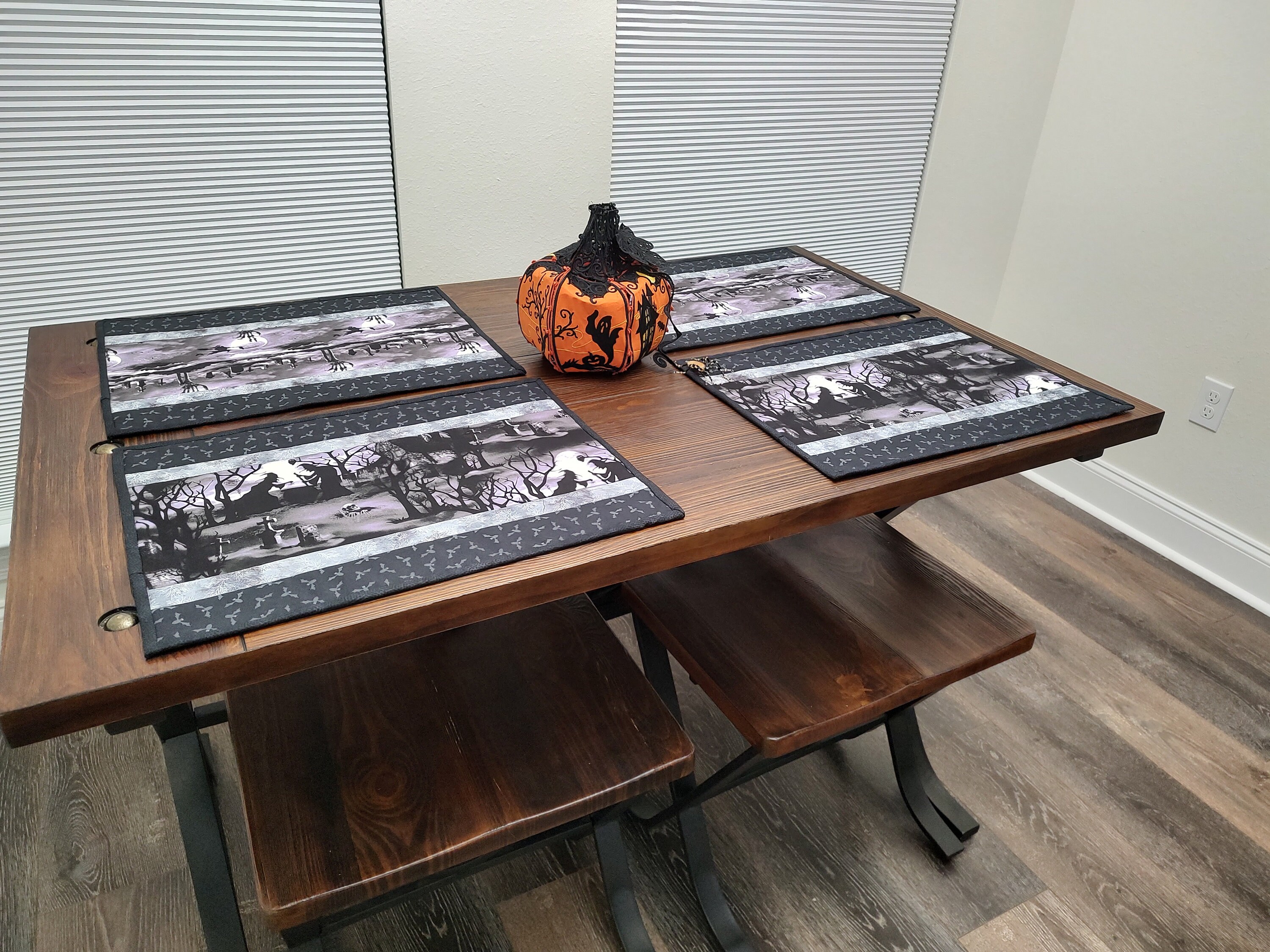 Halloween Spooky Witch Quilted Placemats set of 4 - Etsy