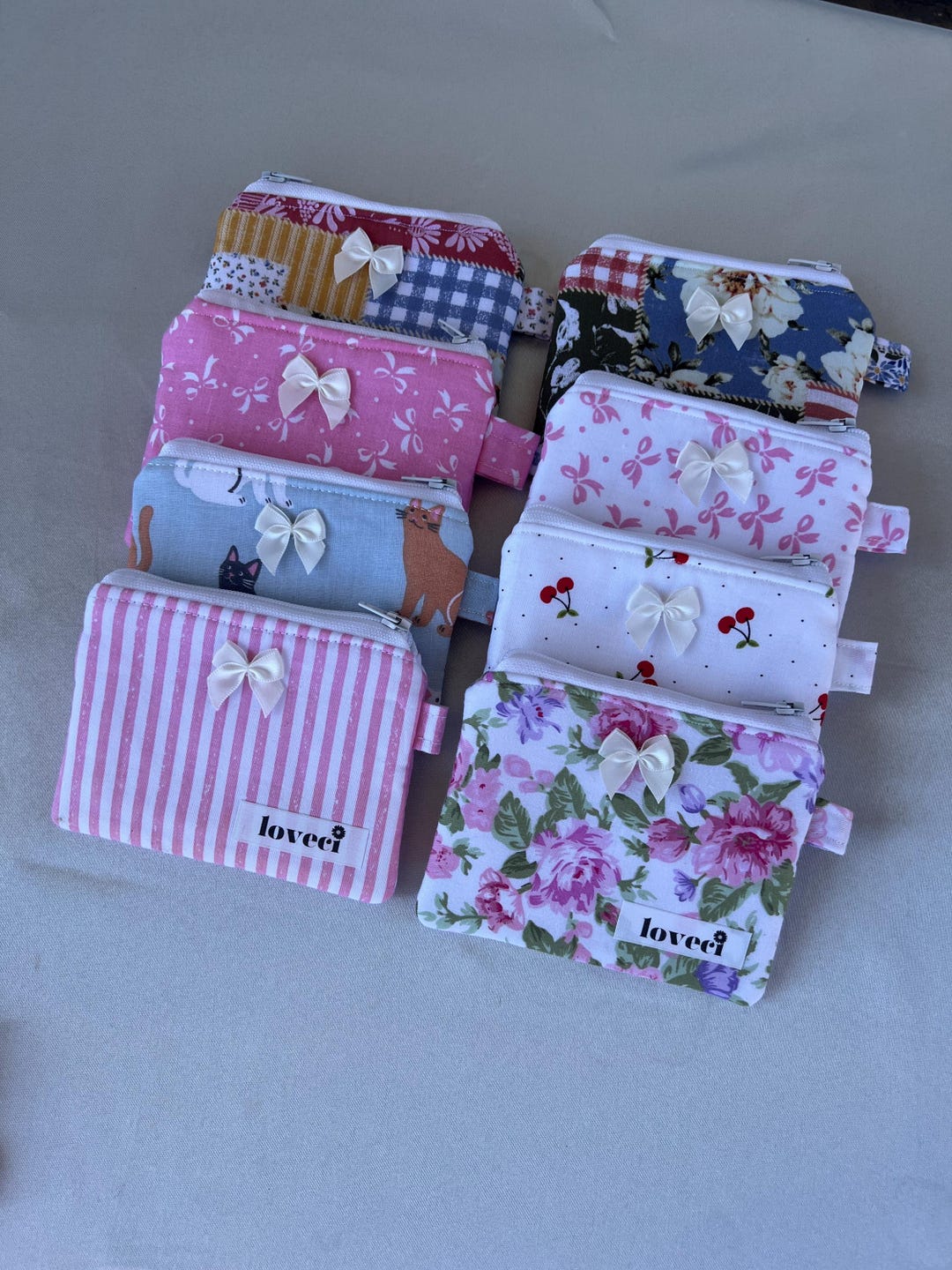 Coin Purse, Small Zipper Pouch, Fabric Coin Purse, Aesthetic Coin Pouch ...