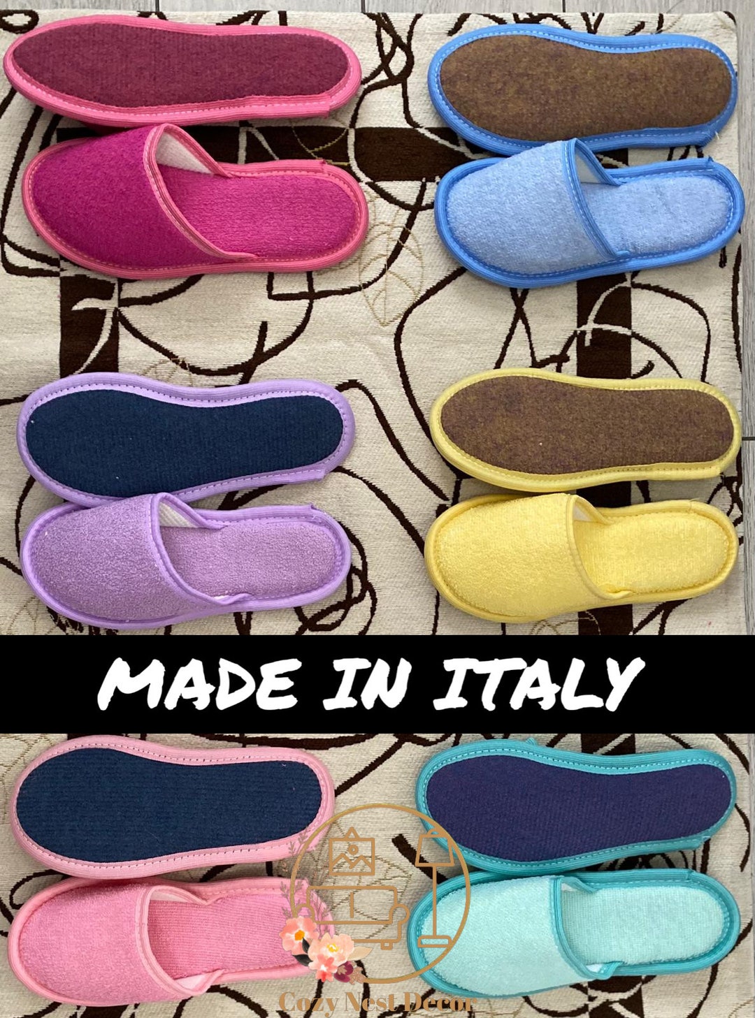 Soft Cotton House Slippers, Comfortable Men’s & Women’s Indoor Shoes ...