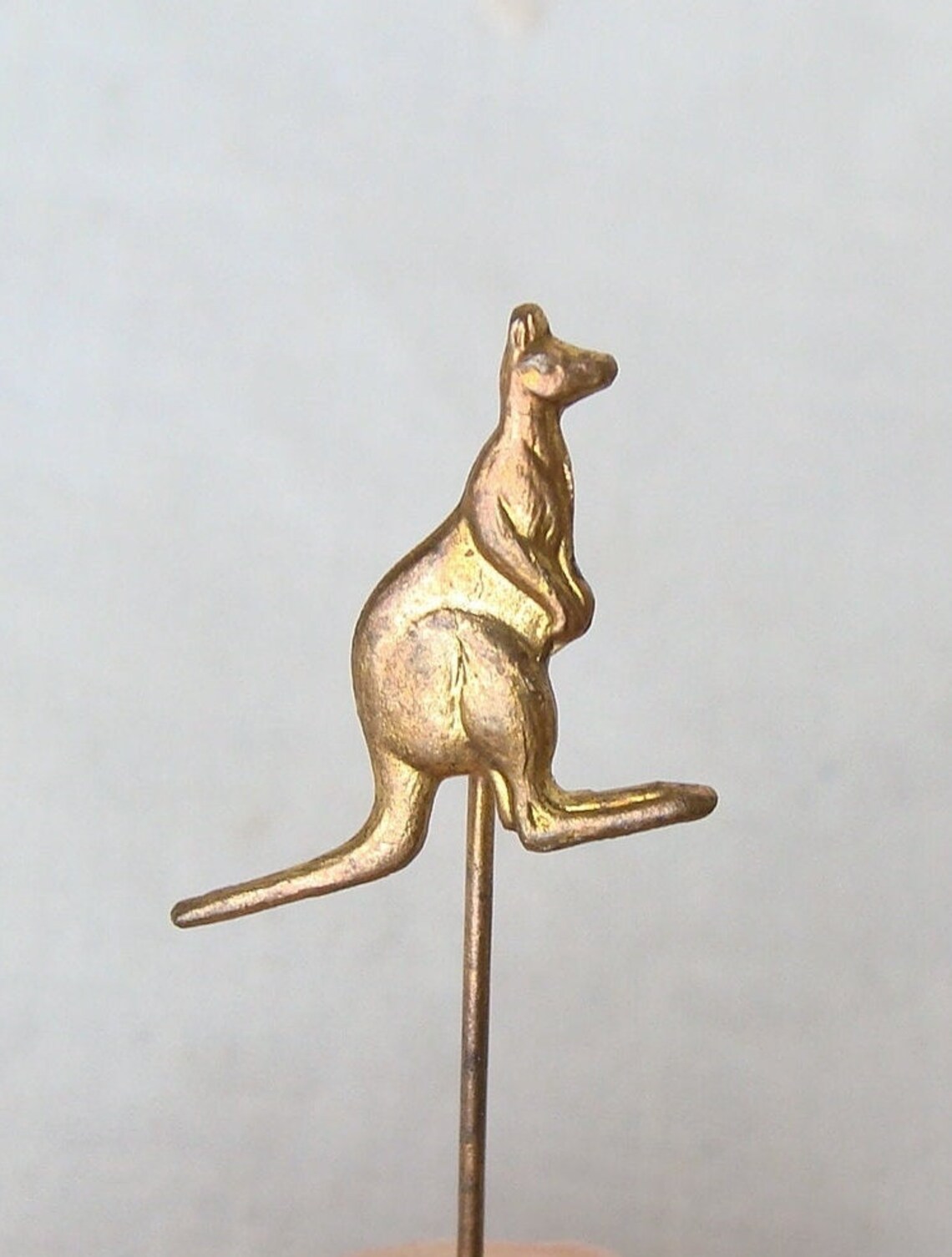 Vintage Standing Kangaroo Lapel Pin Hat Stick Pin Brass Color | Etsy