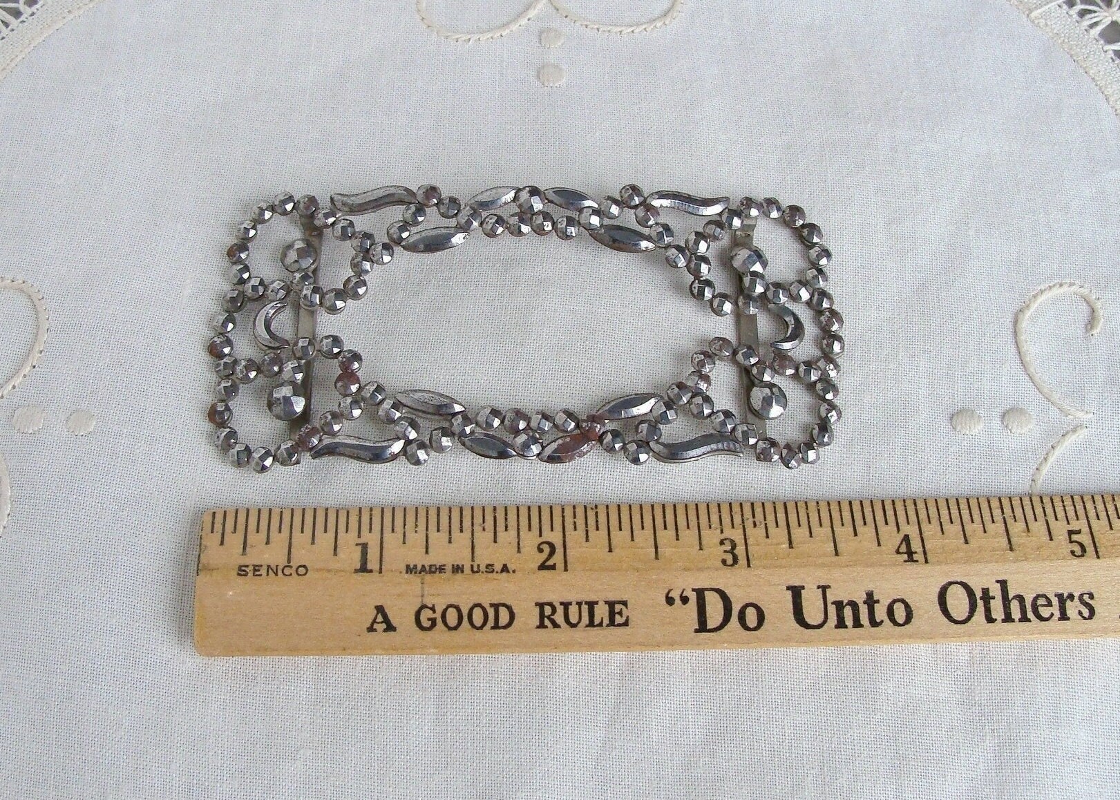 Antique Cut Steel Riveted Steels Buckle Surface Rust Trim - Etsy