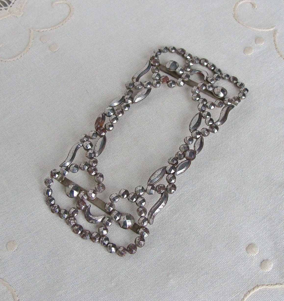 Antique Cut Steel Riveted Steels Buckle Surface Rust Trim - Etsy