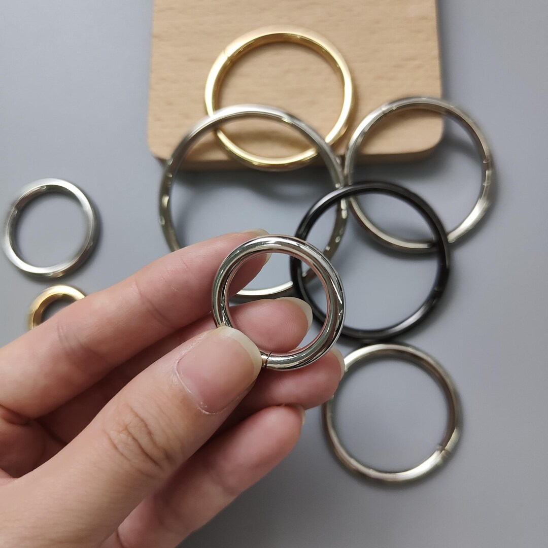 12-50mm Large Jump Rings Jump Rings Solid Brass Closed Circle Ring Loop ...