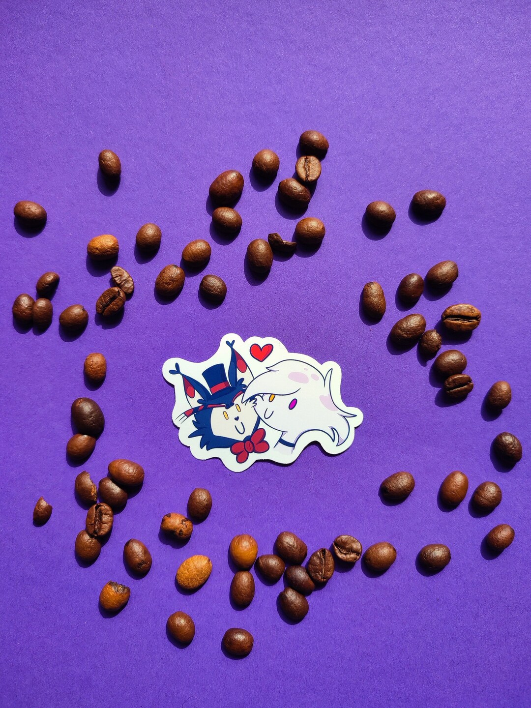 Hazbin Hotel Sticker, Husk Angel Dust, Huskerdust, Holographic, Sticker ...