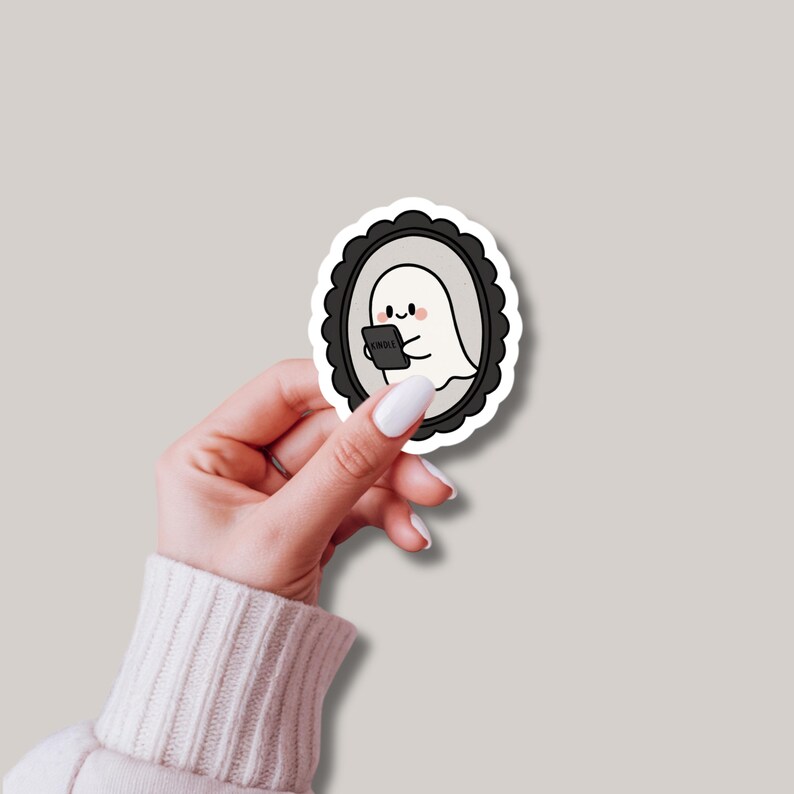 Kindle Ghost PNG | Bookish Designs for Stickers | Cute Halloween ...