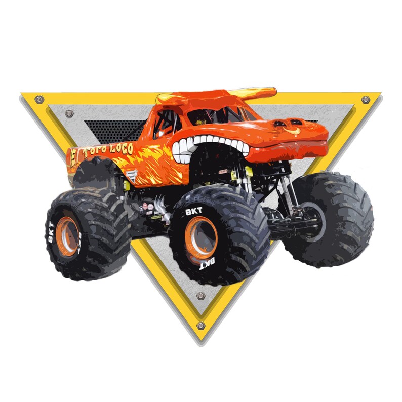 Monster Jam El Toro Loco Picture for Birthday Parties or Wall Pictures ...