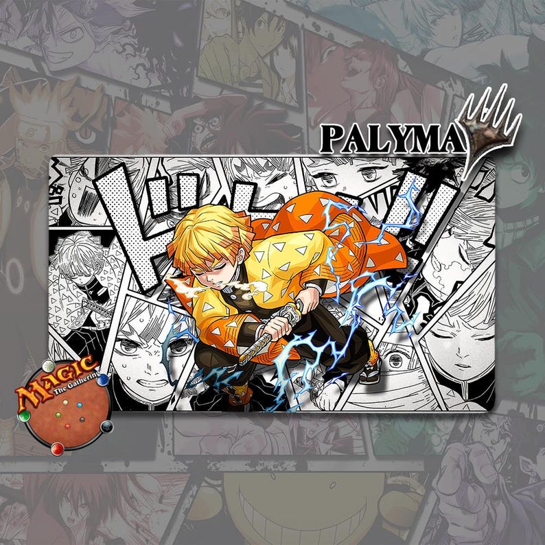 Anime Playmat: Demon Slayer Mouse Pad Personalized Mtg Play Mat ...