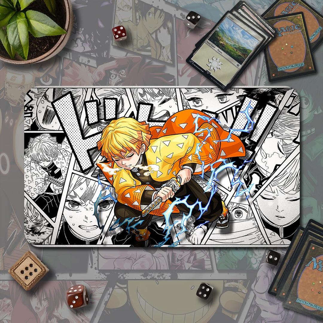 Anime Playmat: Demon Slayer Mouse Pad Personalized Mtg Play Mat ...