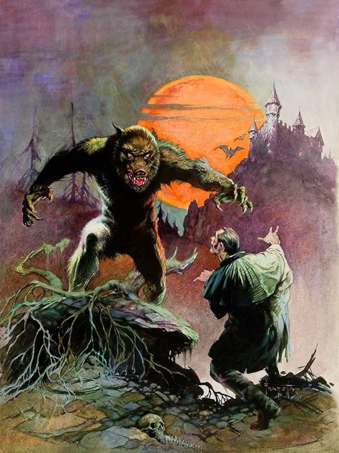 FRANK FRAZETTA - Creepy Cover #4 (60x45cm), Art Poster Canvas, Free ...