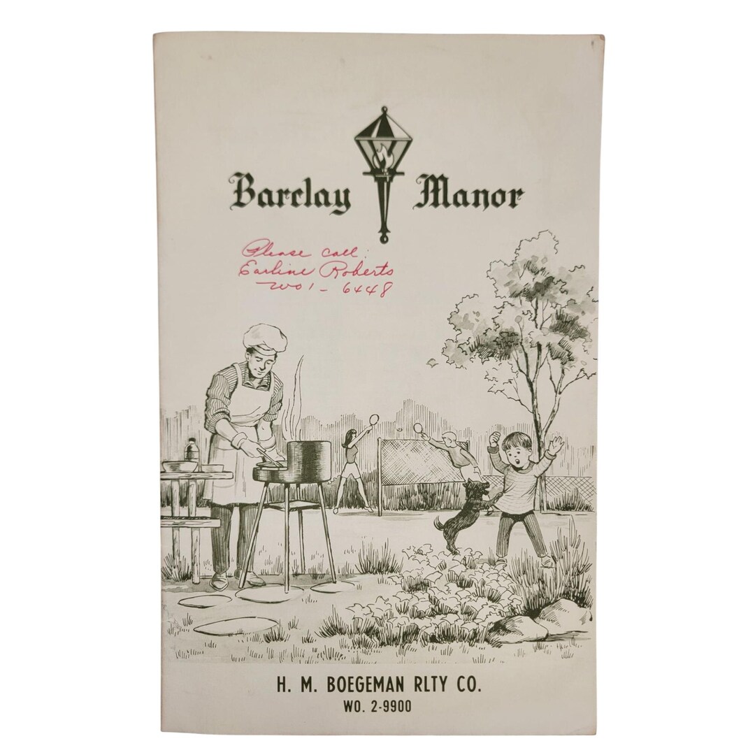 Mid Century New Home Floorplans Barclay Manor 1960s Home Brochure St ...