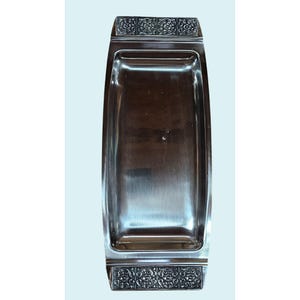 Vintage Bread Tray Stanley Roberts Velvet Stainless Japan Burgandy ...