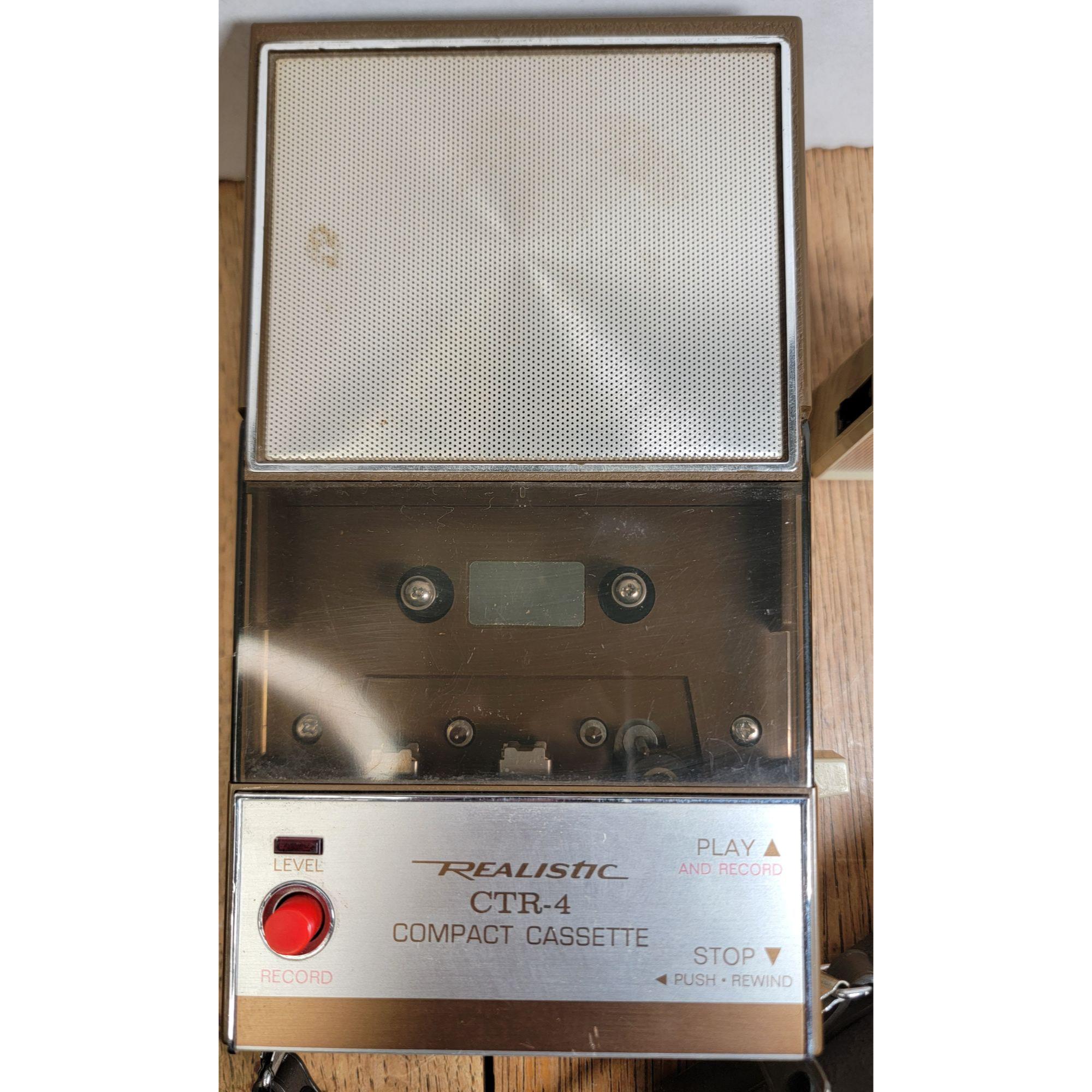 Rare Realistic CTR-4 Compact Cassette Player Recorder Radio Shack Japan ...